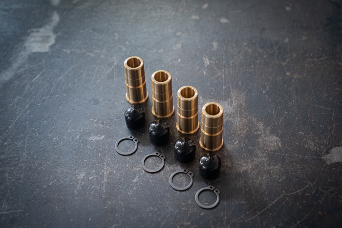 BMW Brass Brake Caliper Guide Bushing Kit with Dust Caps - E30, E36 ...