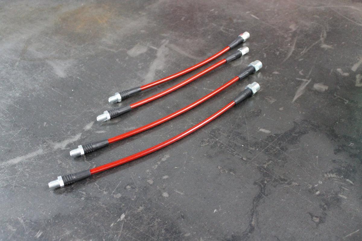 Mercedes W201 - 190E Stainless Steel Complete Brake Line Kit - DOT ...