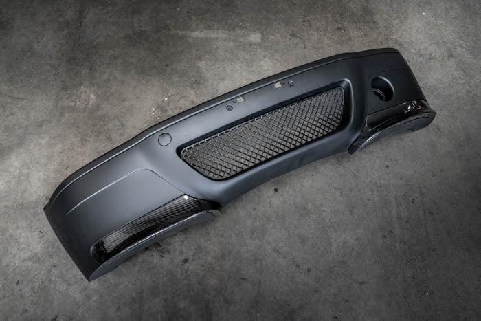 E46 M3 CSL Style Front Bumper with Carbon Fiber Splitters for E46 M3 ...